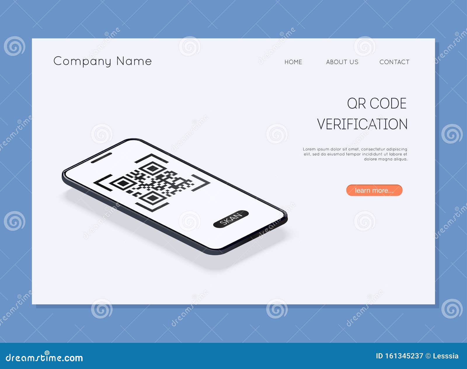 QR Code Verification. Scan QR Code To Mobile Phone. Electronic, Digital ...
