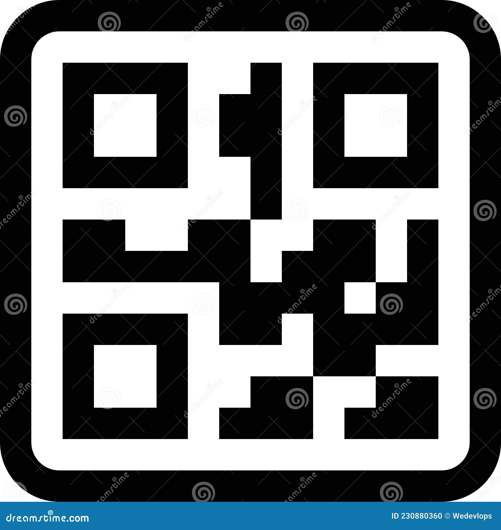 Qr-codenummer stock foto. Illustration of patroon, tekening - 230880360