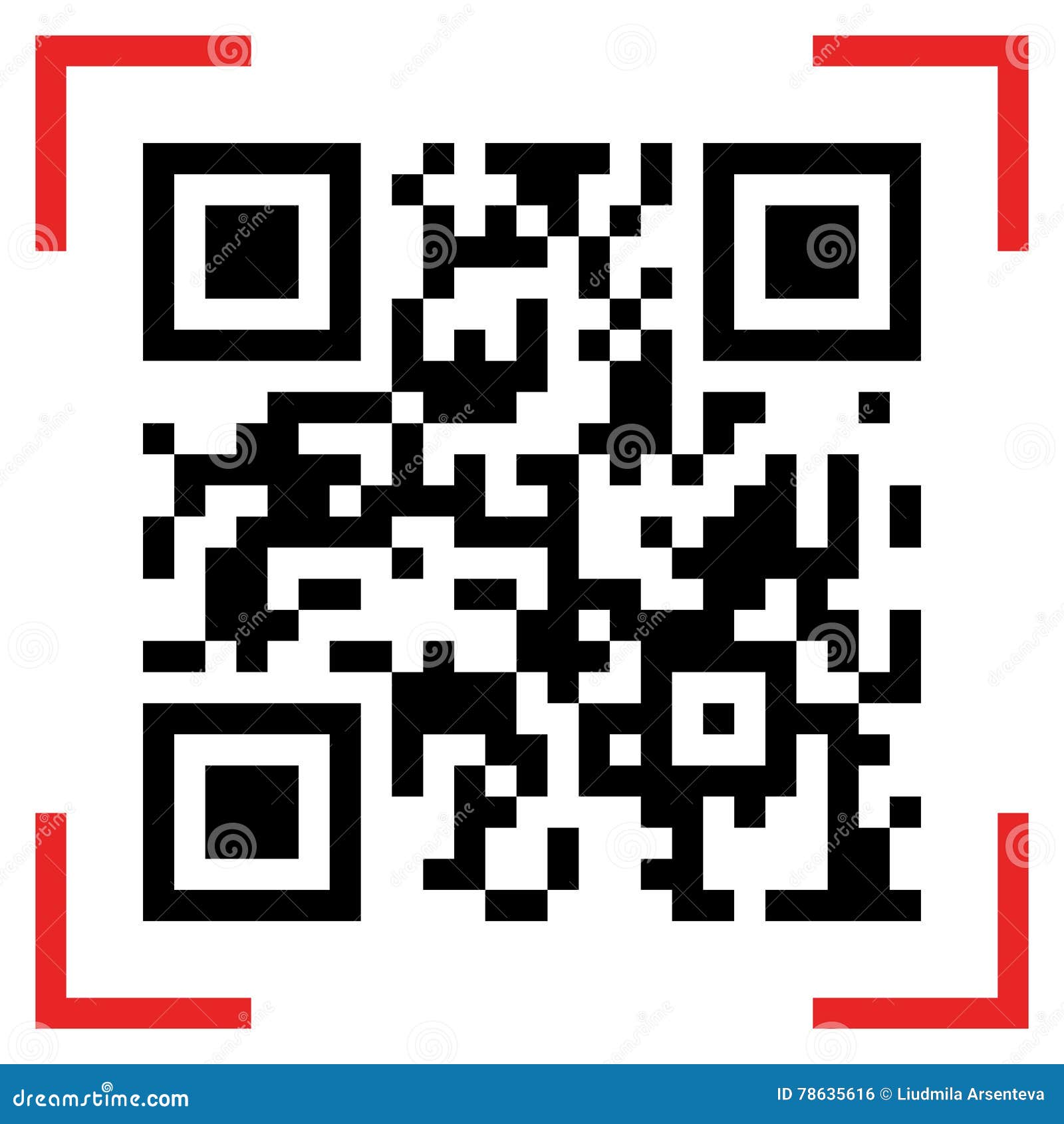 QR-Codeprobe vektor abbildung. Illustration von scan - 78635616