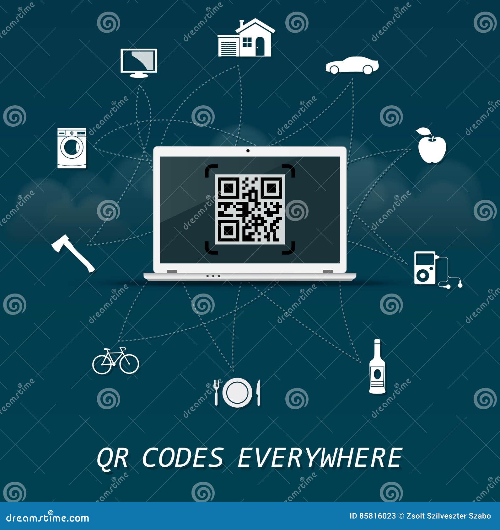 QR Codes Everywhere - Quick Response Codes Business Infographic ...