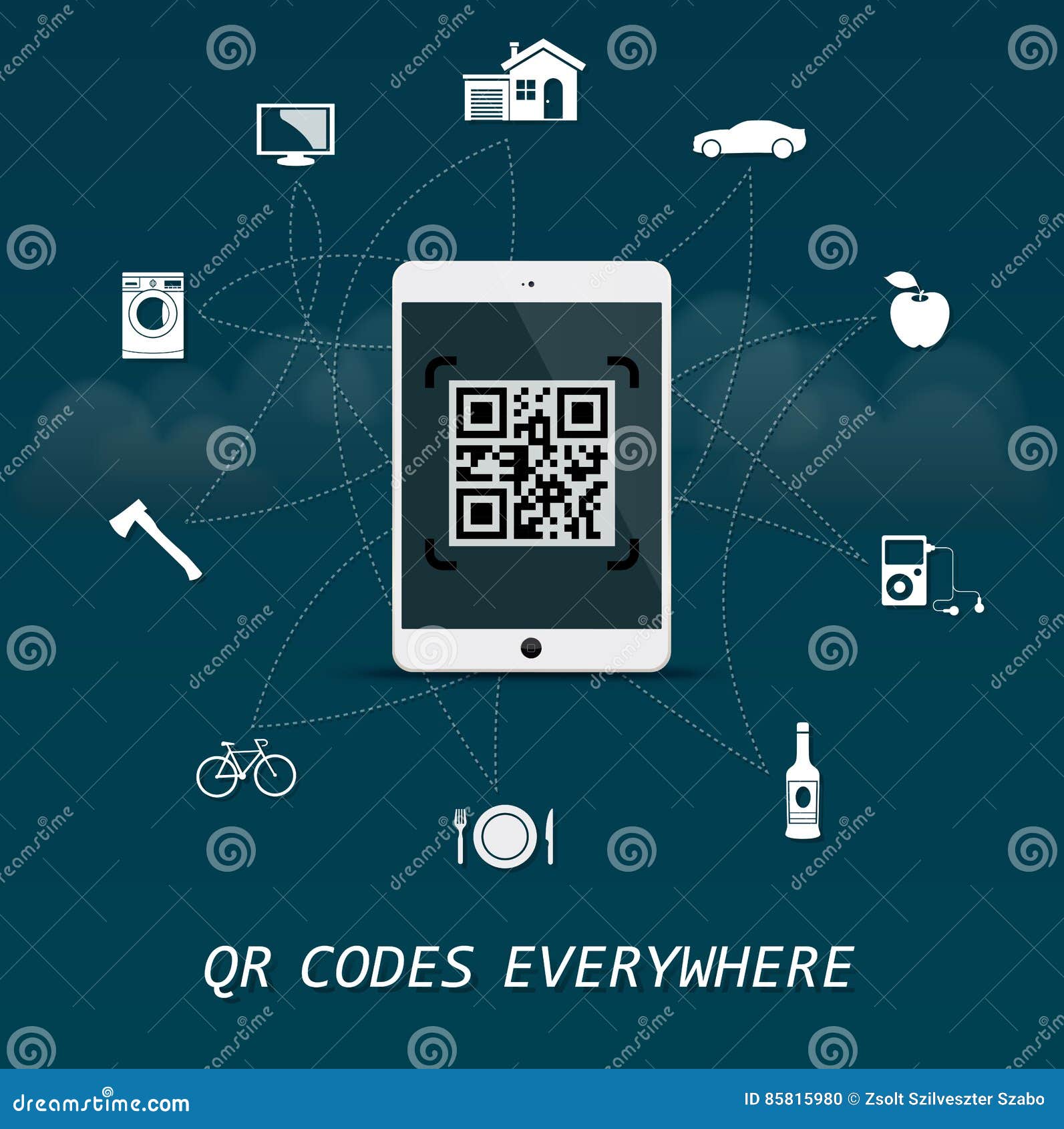 QR Codes Everywhere - Quick Response Codes Business Infographic ...