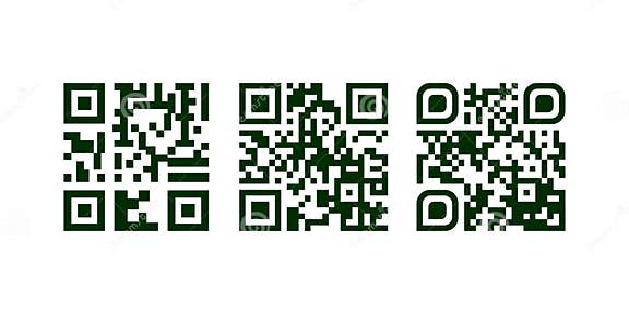 QR Codes Sample for Smartphone Scanning Vector Stock Vector ...