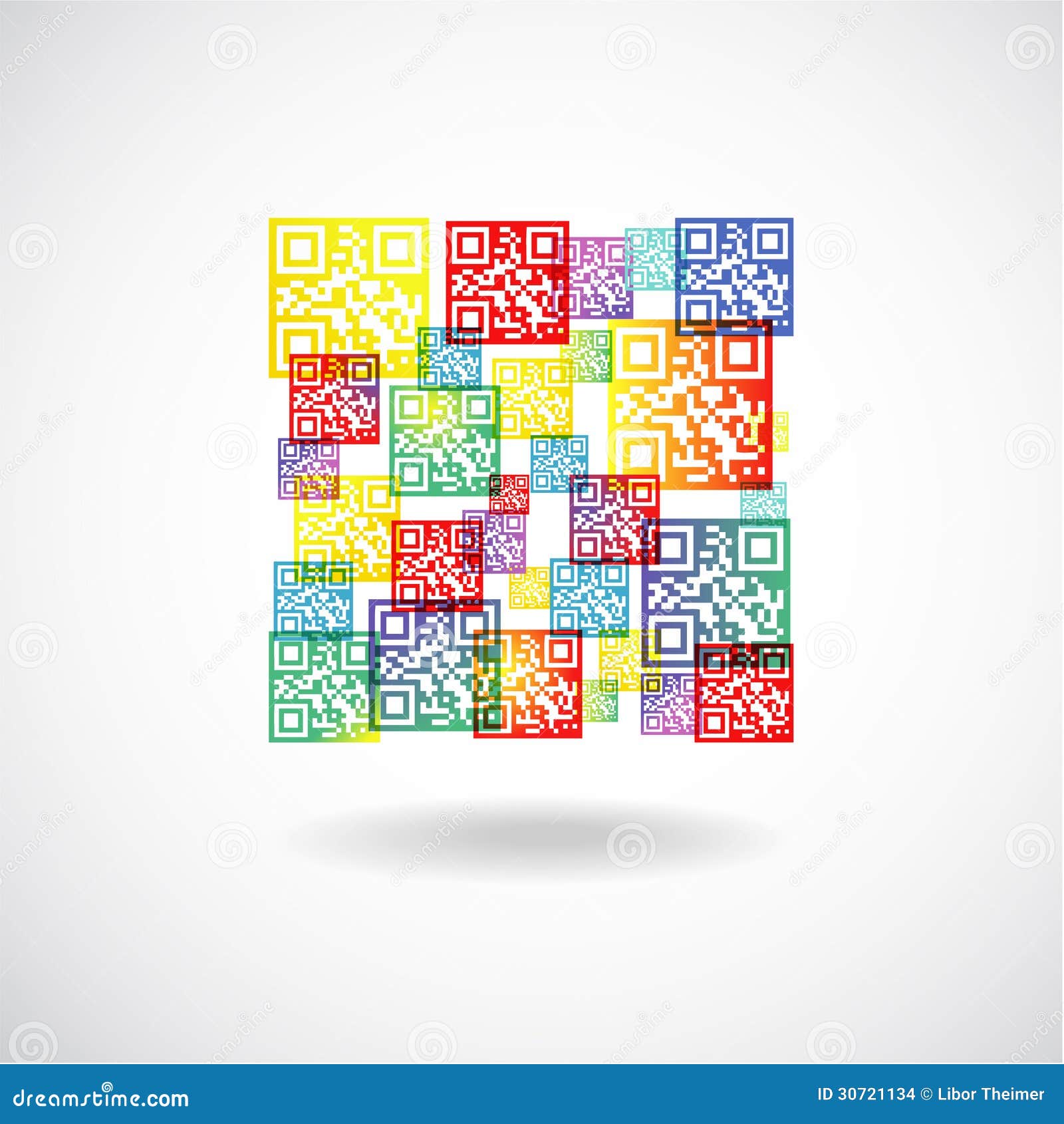 QR Codes Collage Design Close-Up Stock Image | CartoonDealer.com #22208215
