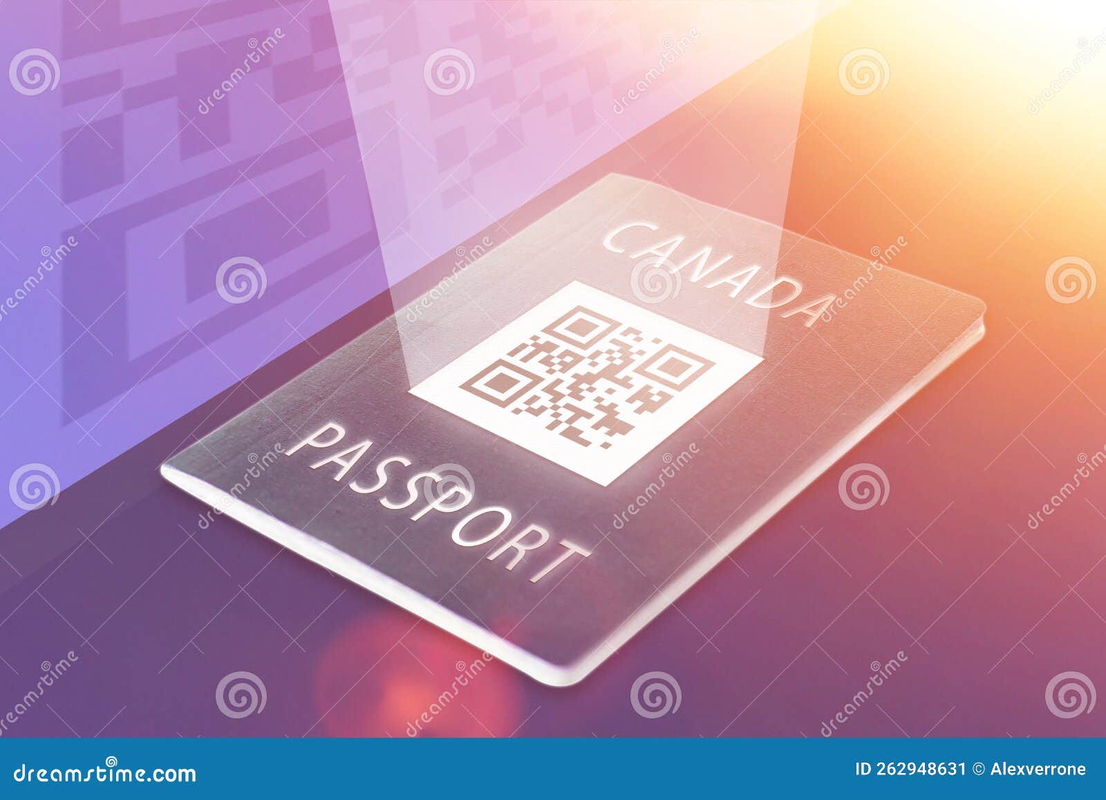QR on Cover of Canada Passport. Introduction of Electronic Passports in ...