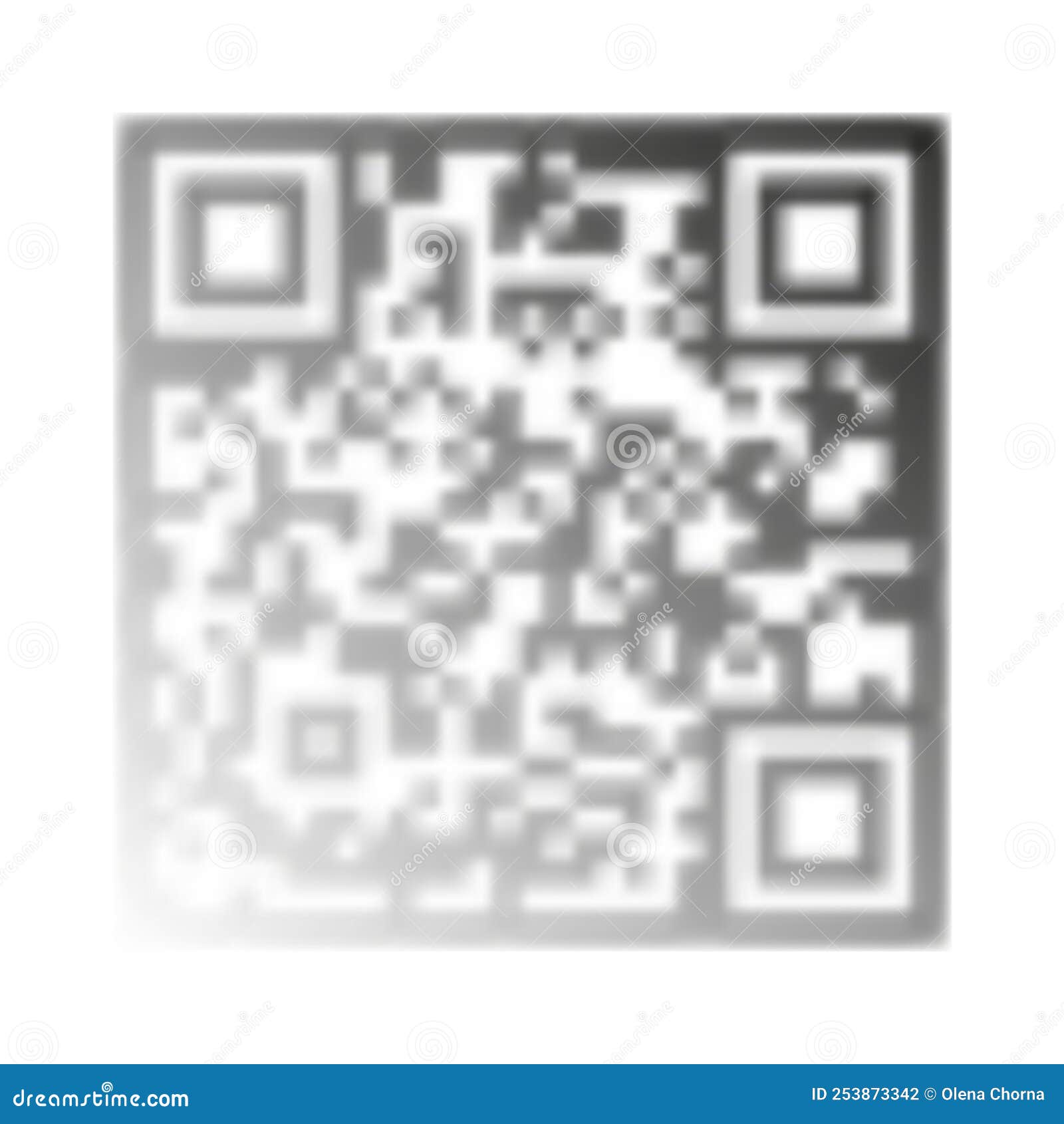 QR Scan Code. Shadow Gradient Sign. Payment Technology Pictogram ...