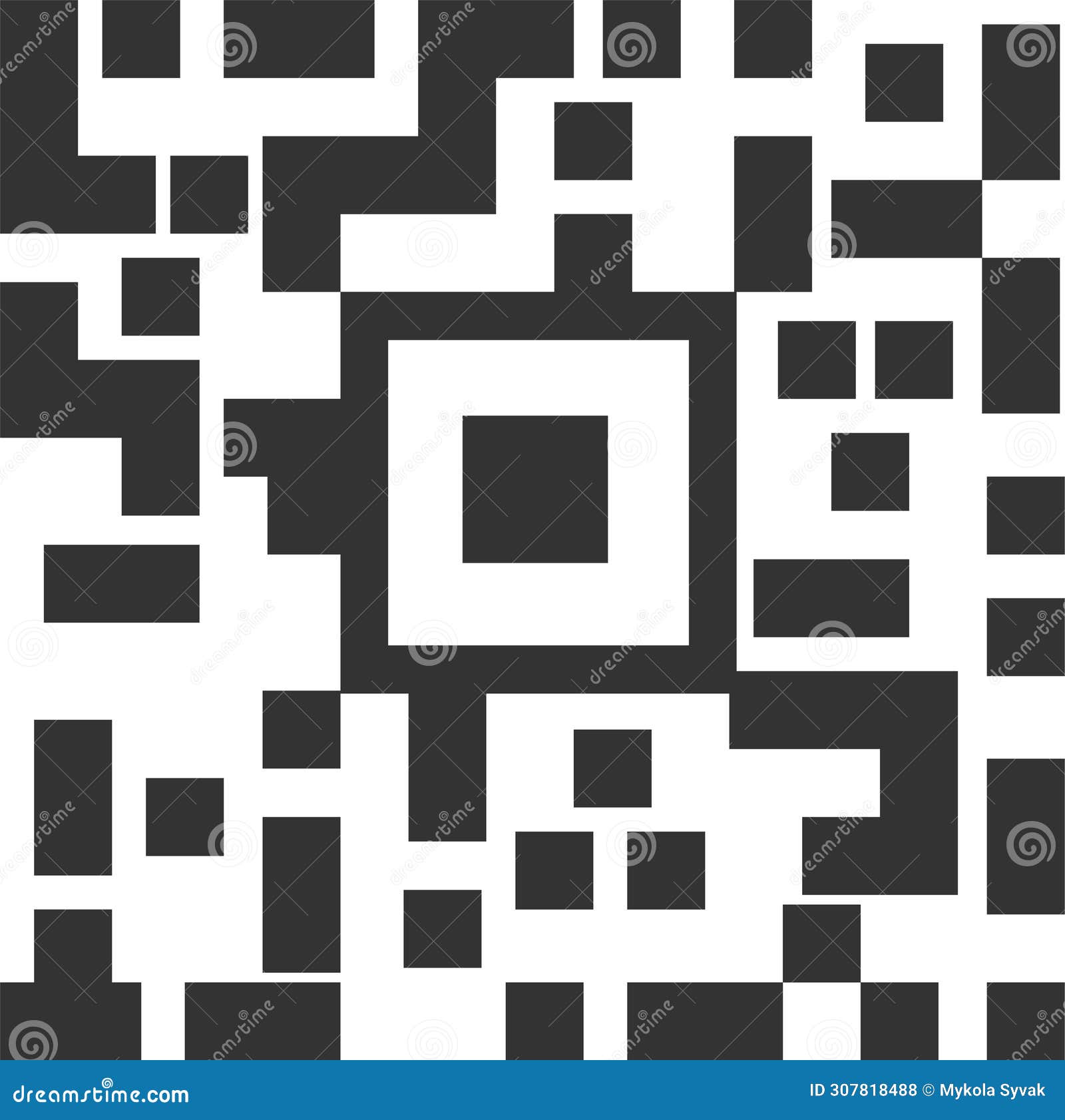 QR Scan Code stock vector. Illustration of isolated - 307818488