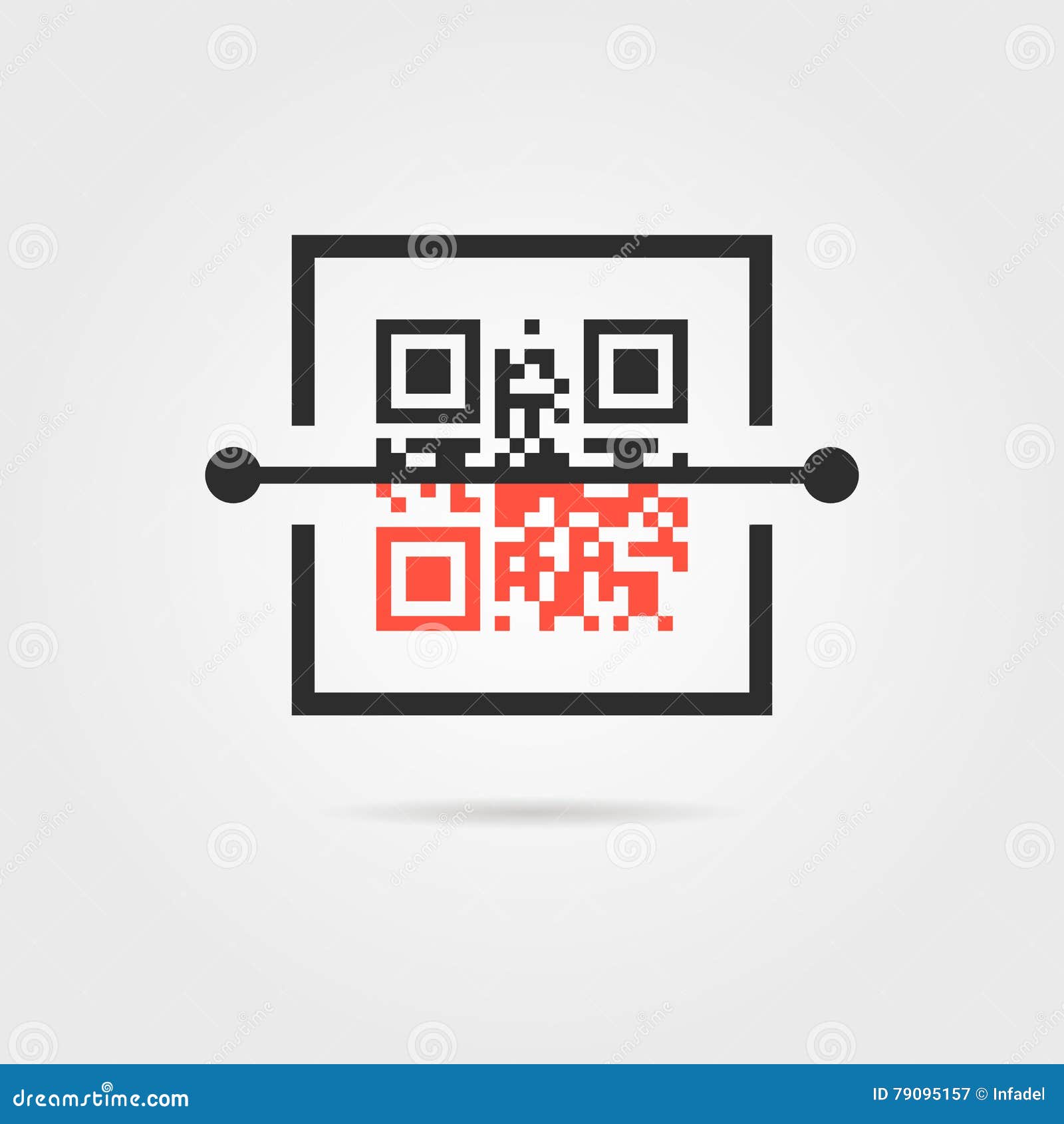 Scan Id Icon Vector Or Sku Scanner Bar Code Recognize Pictogram ...