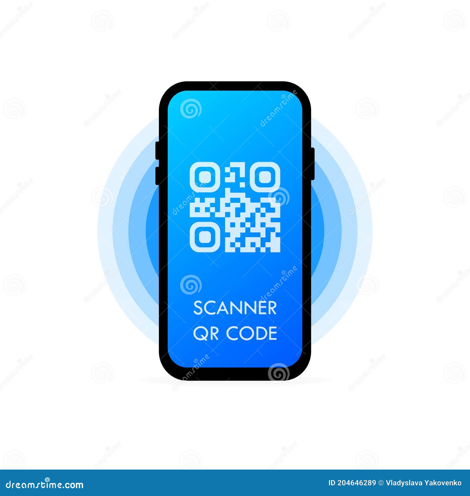 Qr Scanner Read Bar Code Mobility Generating App Coding Mobile Scans Qr Code Flat Style 6890