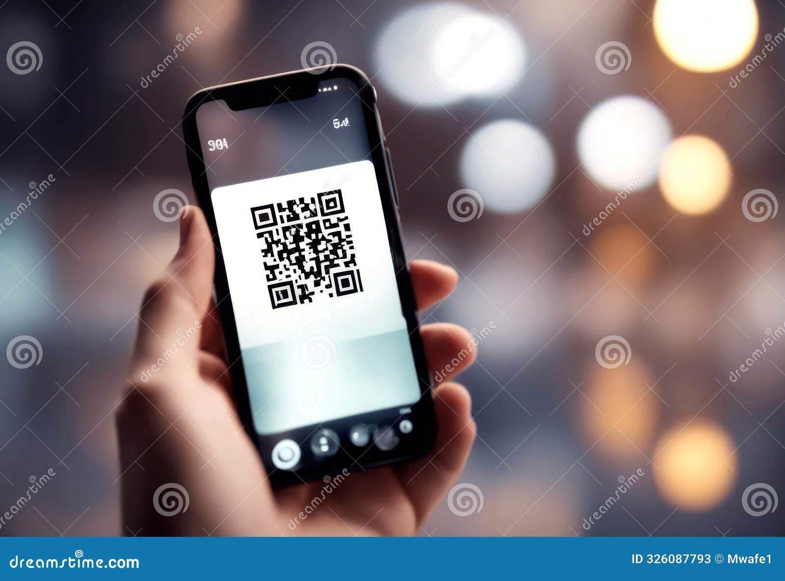 Qr Scanner Read Bar Code Mobility Generating App Coding Mobile Scans Qr Code Flat Style