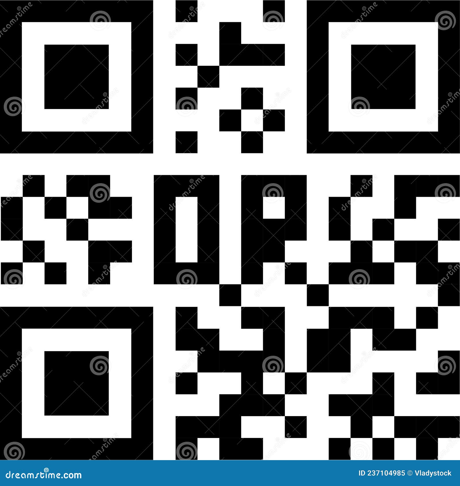 Qr-Symbol. Strichcode-Kennzeichnung Mit Schwarzem Scan-Code Vektor ...
