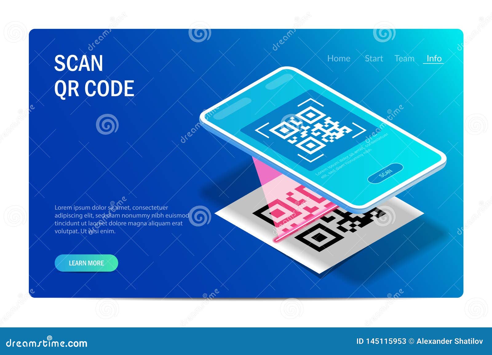 Barcode On Screen. Smartphone Screen With Scan QR Code. Digital ...