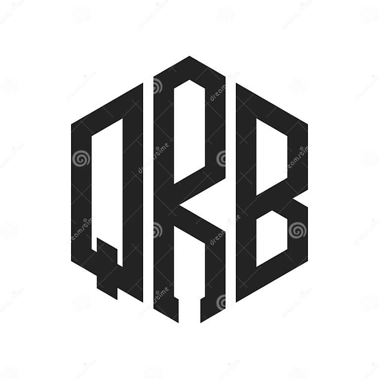 QRB Logo Design. Initial Letter QRB Monogram Logo Using Hexagon Shape ...