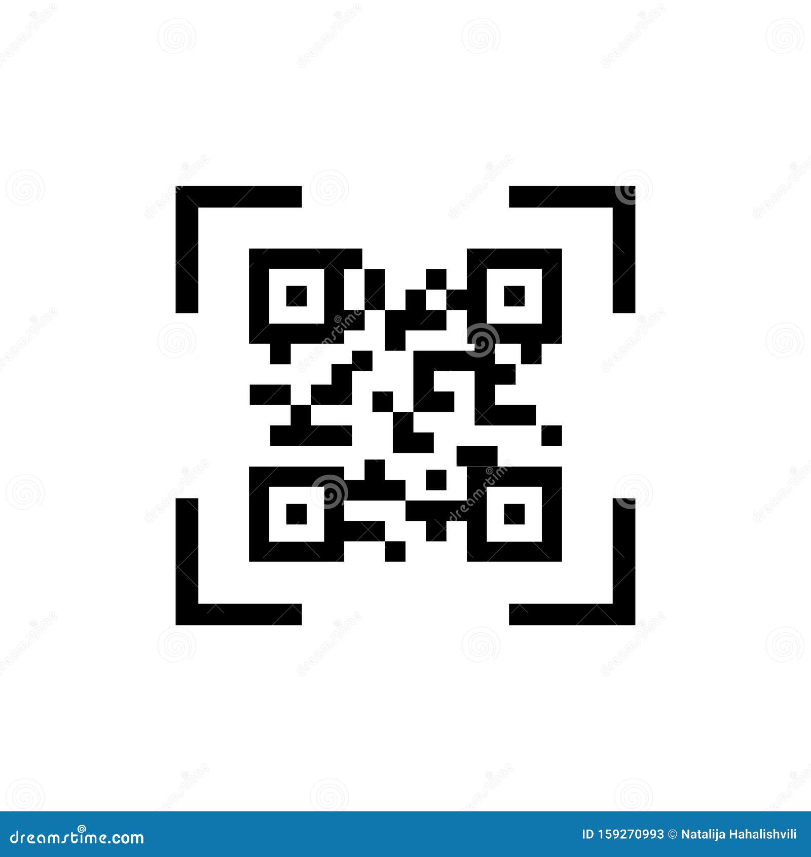 QrCode Symbol Vector Abbildung Vektor Abbildung - Illustration von ...