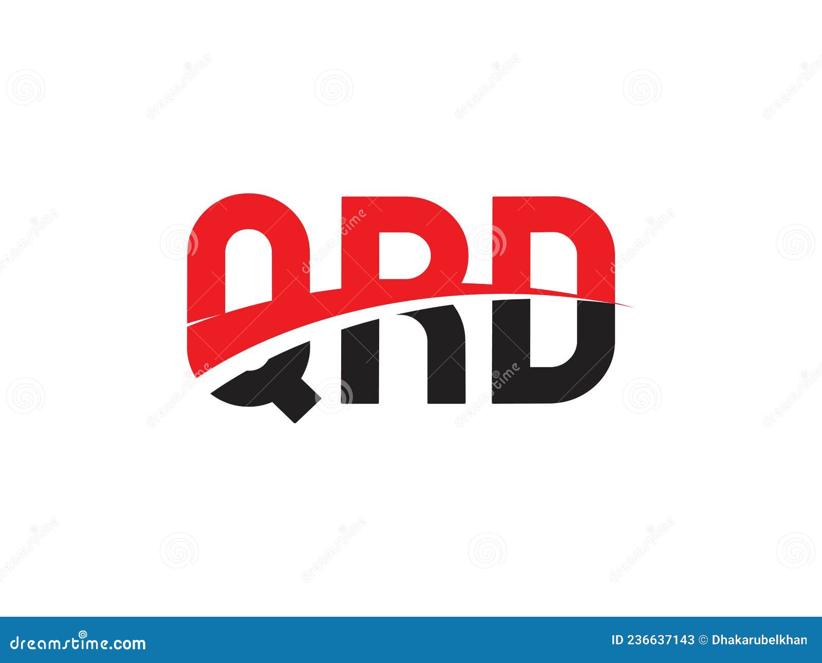 QRD Letter Initial Logo Design Vector Illustration Stock Vector ...