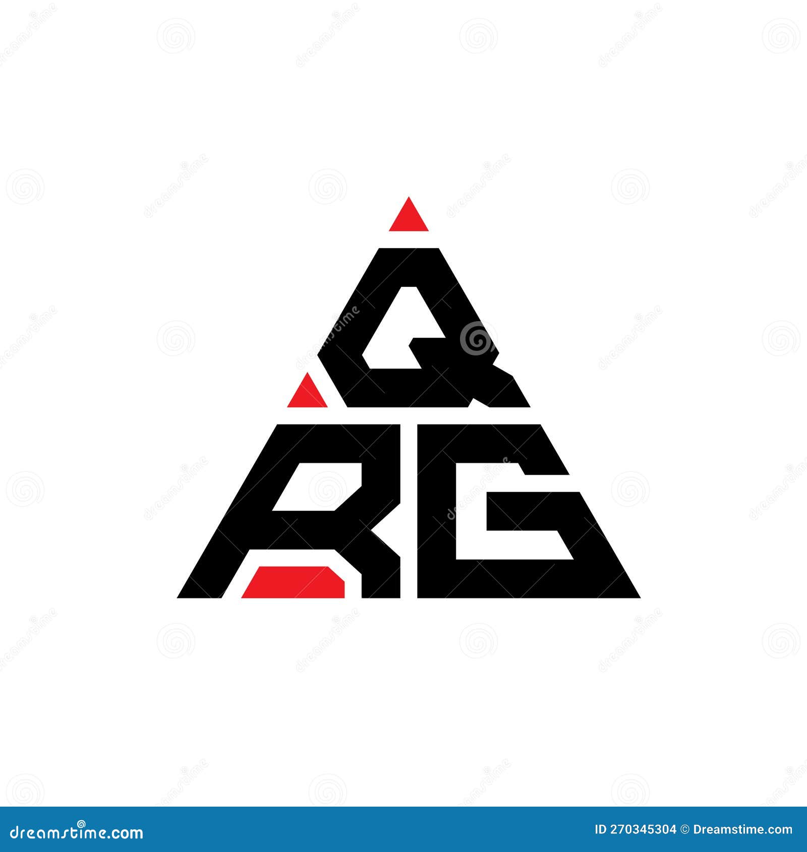 QRG Triangle Letter Logo Design with Triangle Shape. QRG Triangle Logo ...