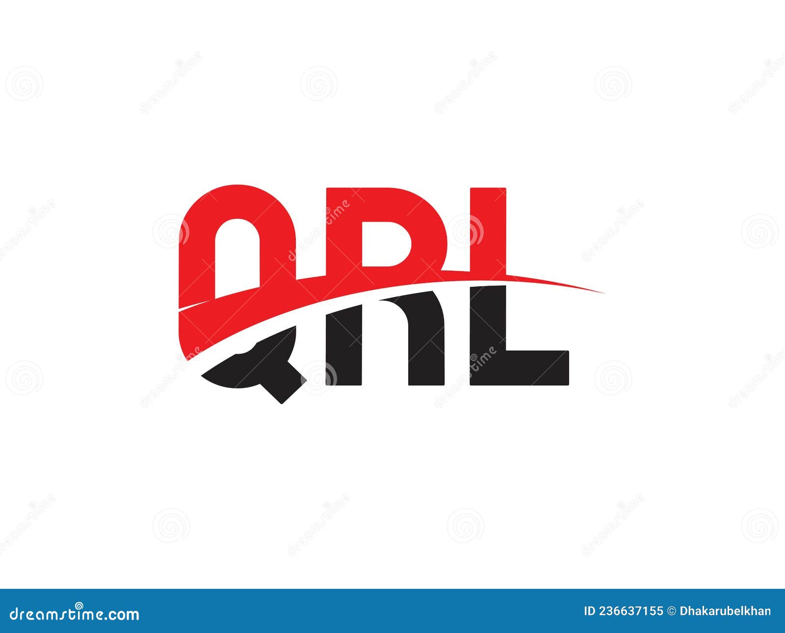 QRL Letter Initial Logo Design Vector Illustration Stock Vector ...
