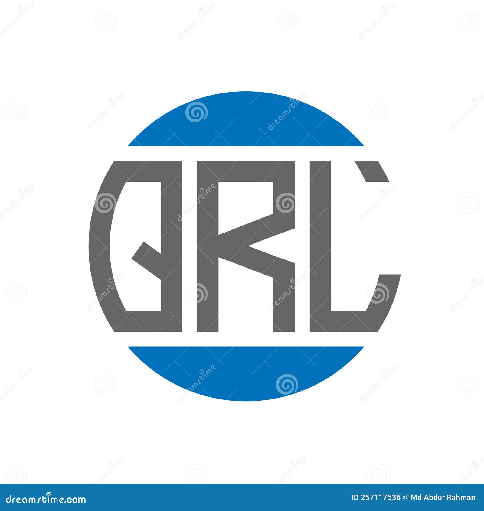 QRL Letter Logo Design on White Background. QRL Creative Initials ...