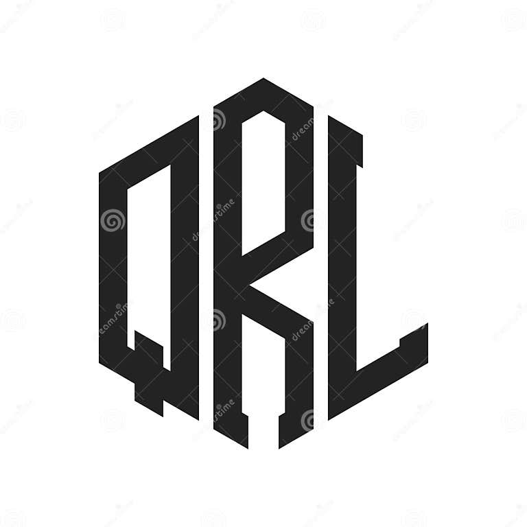 QRL Logo Design. Initial Letter QRL Monogram Logo Using Hexagon Shape ...