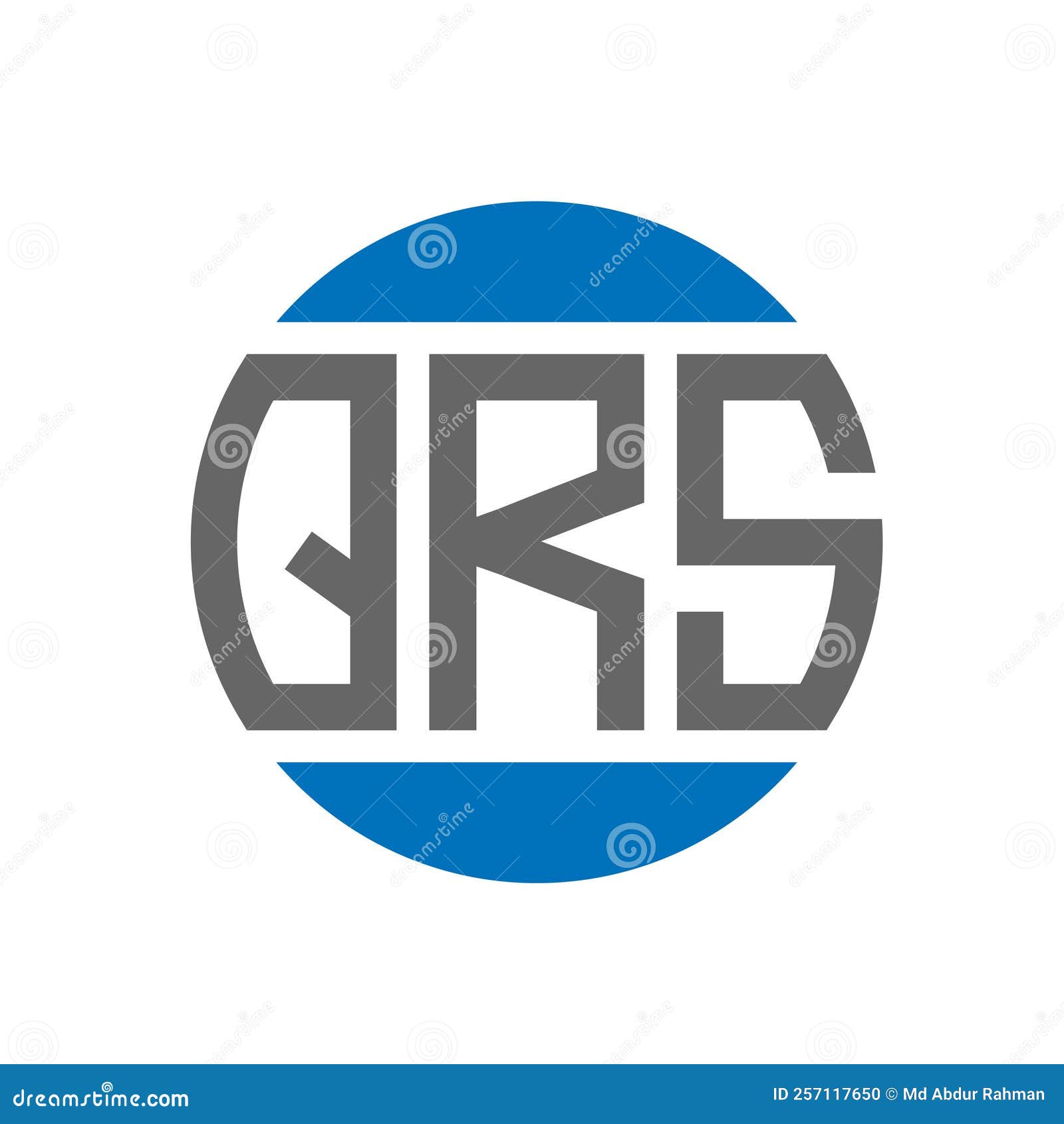 QRS Letter Logo Design on White Background. QRS Creative Initials ...
