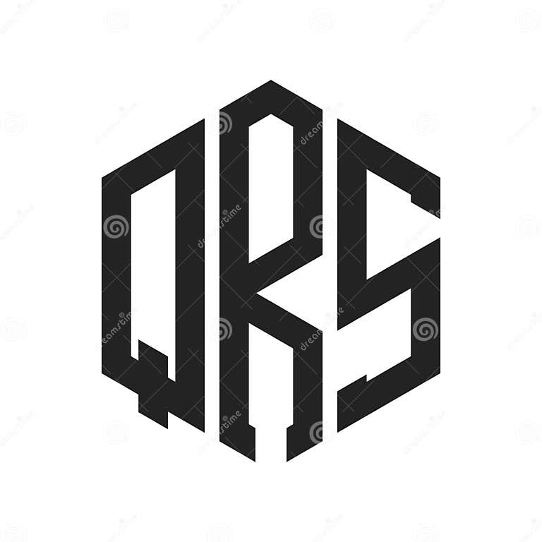 QRS Logo Design. Initial Letter QRS Monogram Logo Using Hexagon Shape ...