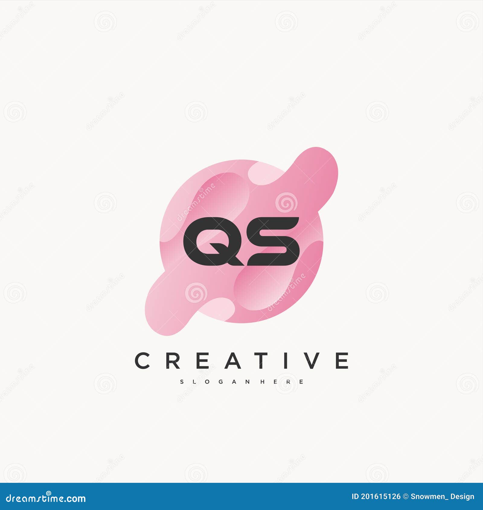 QS Initial Letter Colorful Logo Icon Design Template Elements Vector ...