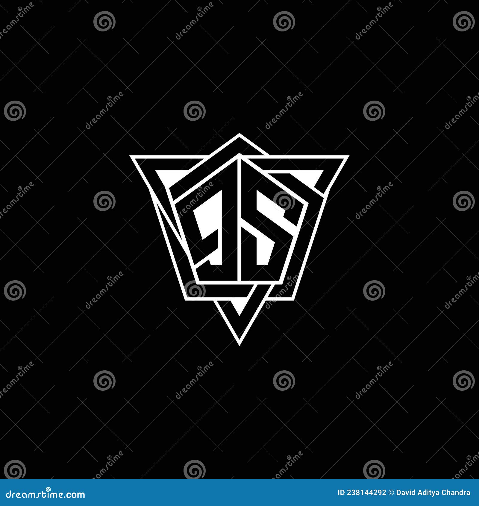 QS Logo Monogram Geometric Modern Design Stock Vector - Illustration of ...