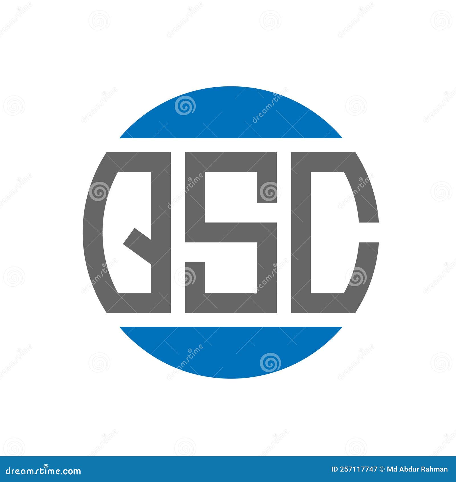 QSC Letter Logo Design on White Background. QSC Creative Initials ...