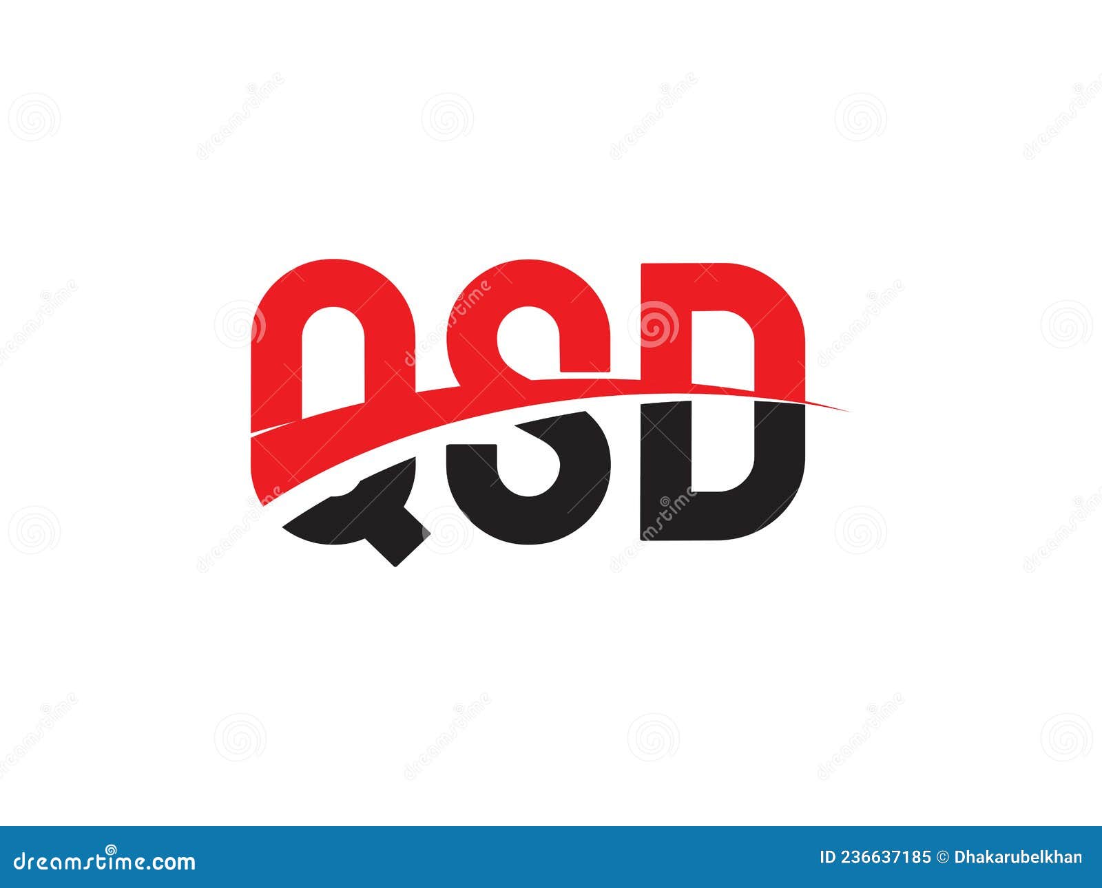 QSD Letter Initial Logo Design Vector Illustration Stock Vector ...