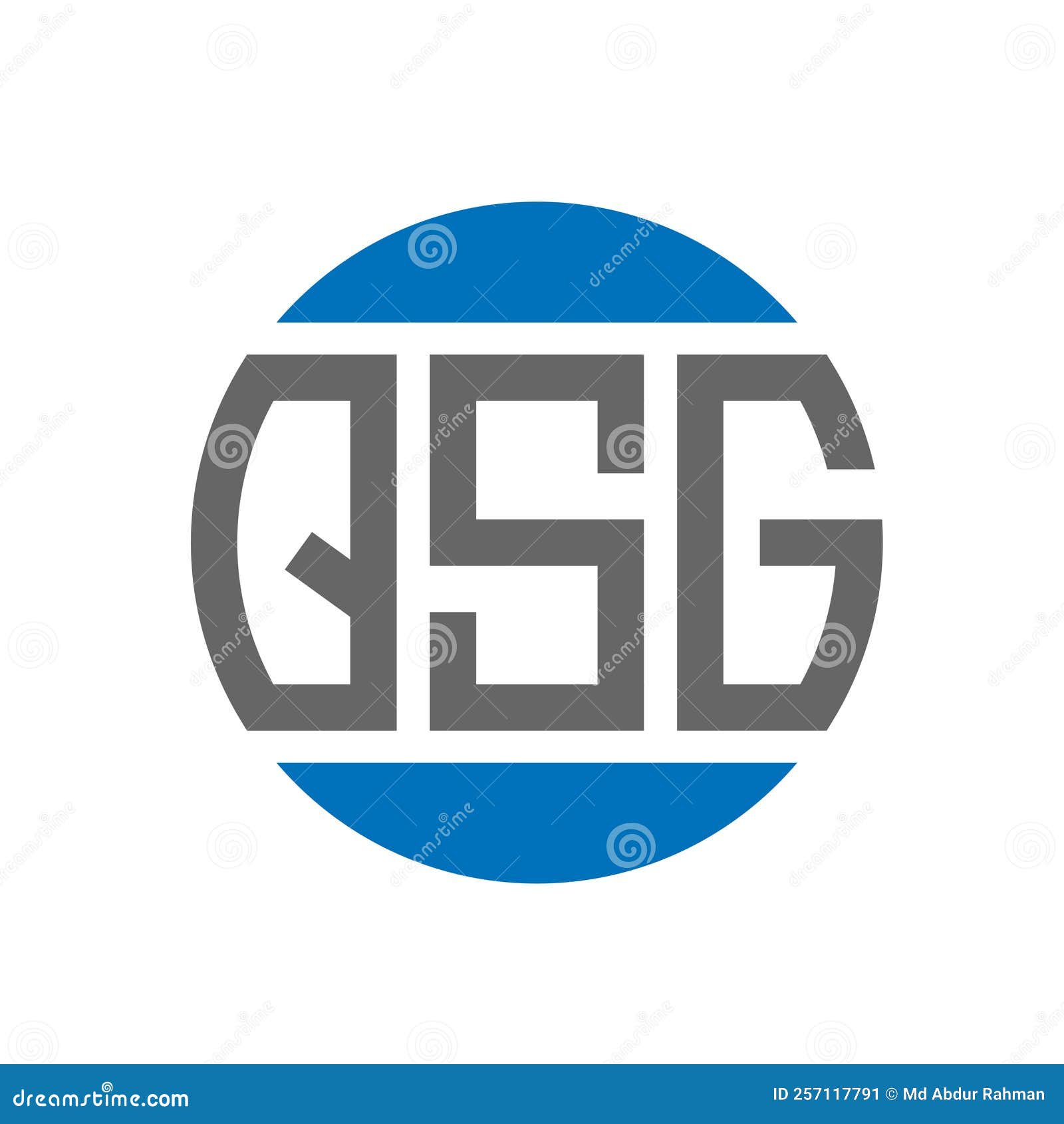 QSG Letter Logo Design on White Background. QSG Creative Initials ...