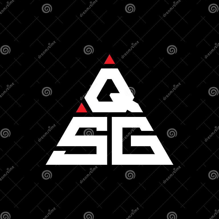 QSG Triangle Letter Logo Design with Triangle Shape. QSG Triangle Logo ...