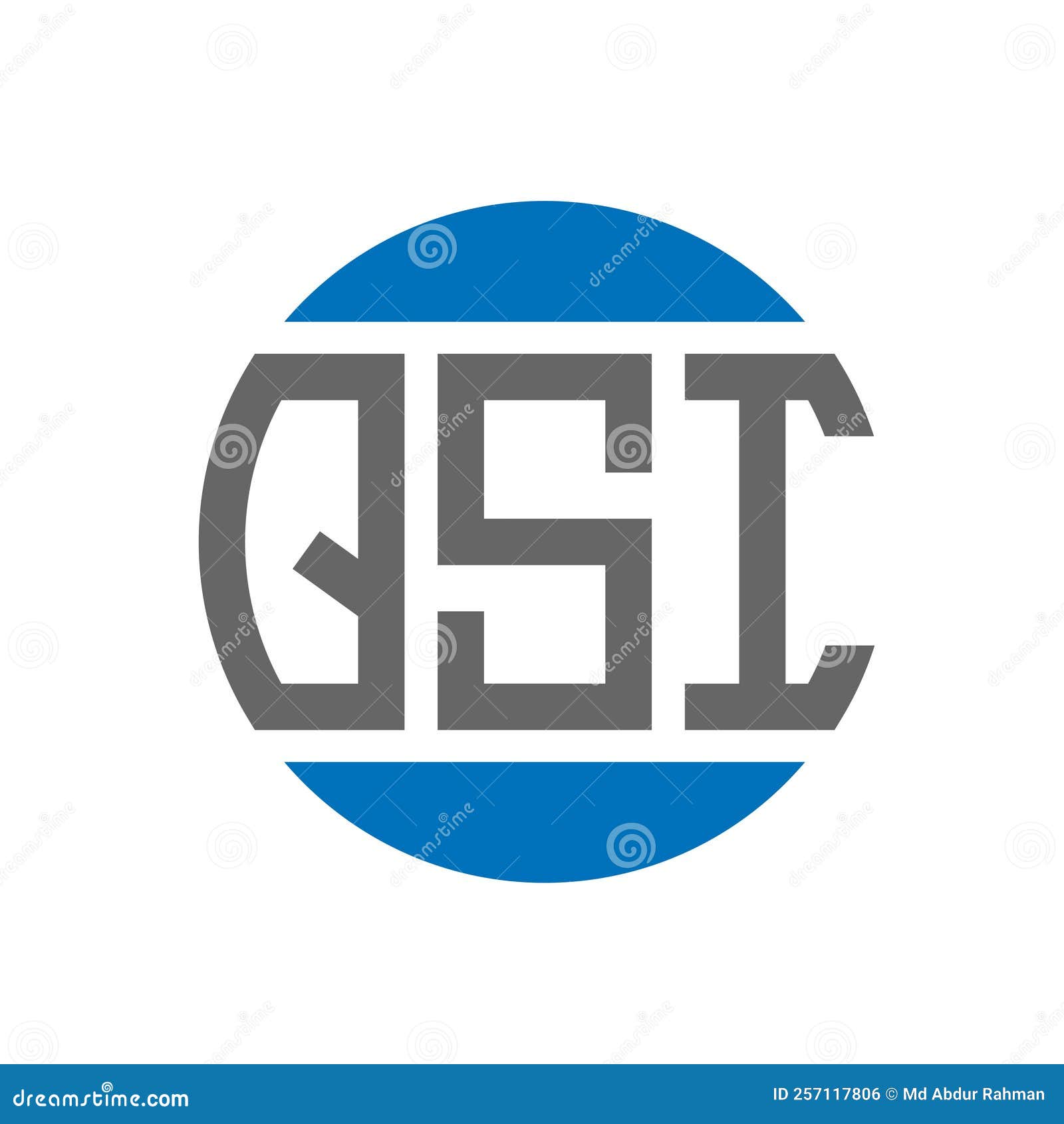 QSI Letter Logo Design on White Background. QSI Creative Initials ...