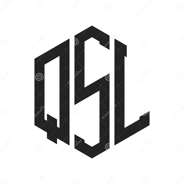 QSL Logo Design. Initial Letter QSL Monogram Logo Using Hexagon Shape ...
