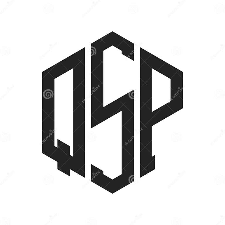 QSP Logo Design. Initial Letter QSP Monogram Logo Using Hexagon Shape ...