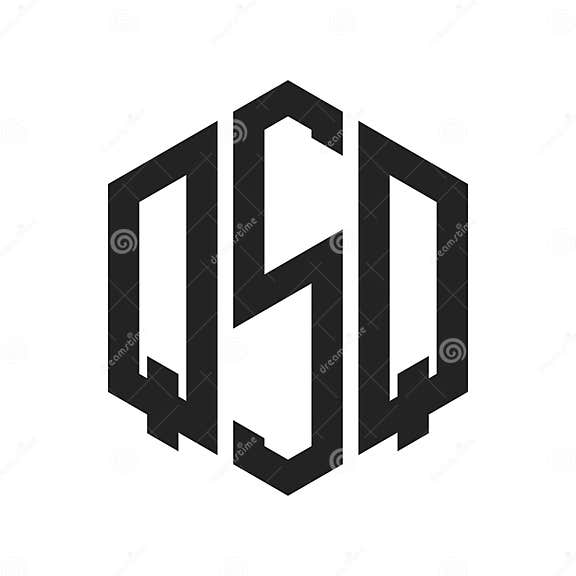 QSQ Logo Design. Initial Letter QSQ Monogram Logo Using Hexagon Shape ...