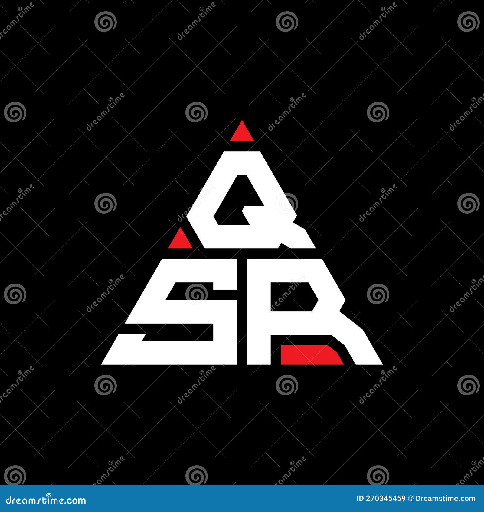 QSR Triangle Letter Logo Design with Triangle Shape. QSR Triangle Logo ...