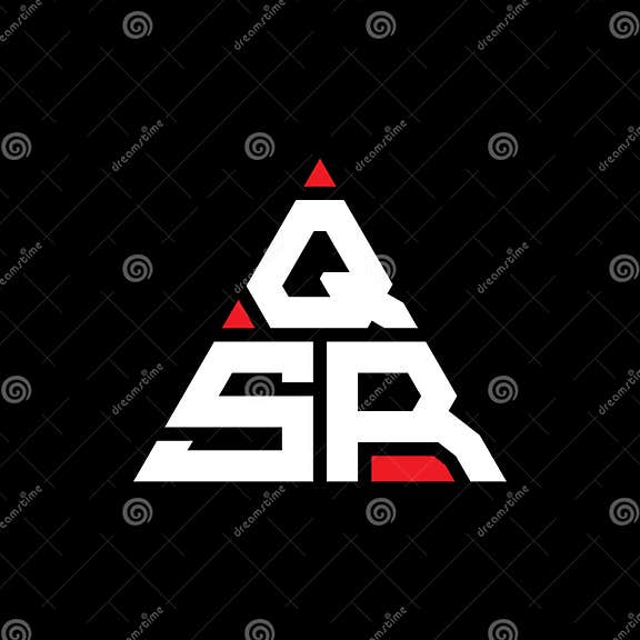 QSR Triangle Letter Logo Design with Triangle Shape. QSR Triangle Logo ...