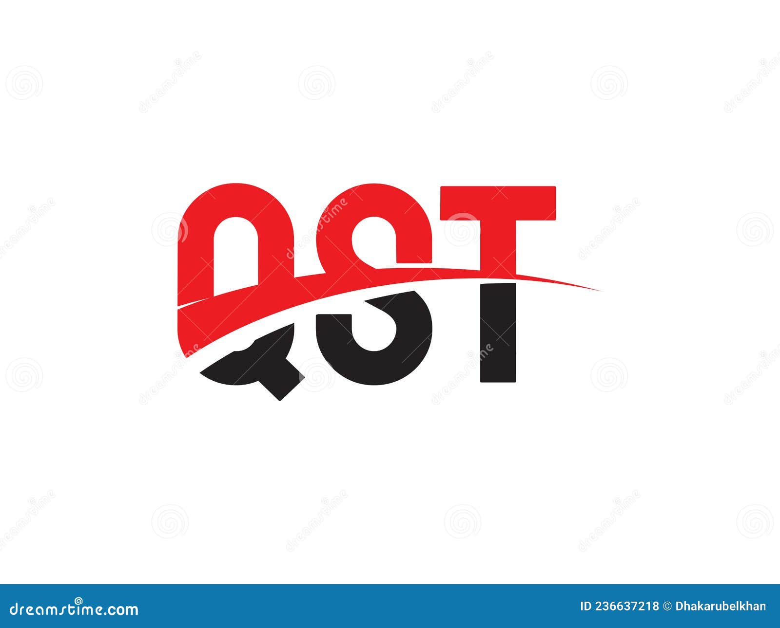 QST Letter Initial Logo Design Vector Illustration Stock Vector ...