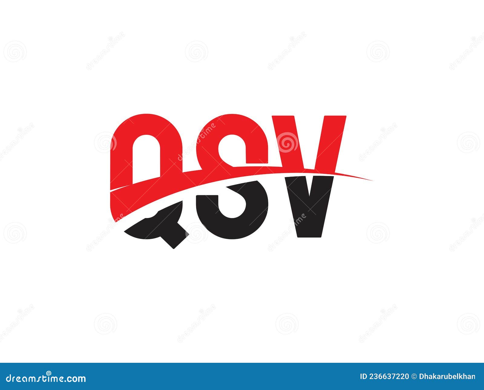 QSV Letter Initial Logo Design Vector Illustration Stock Vector ...