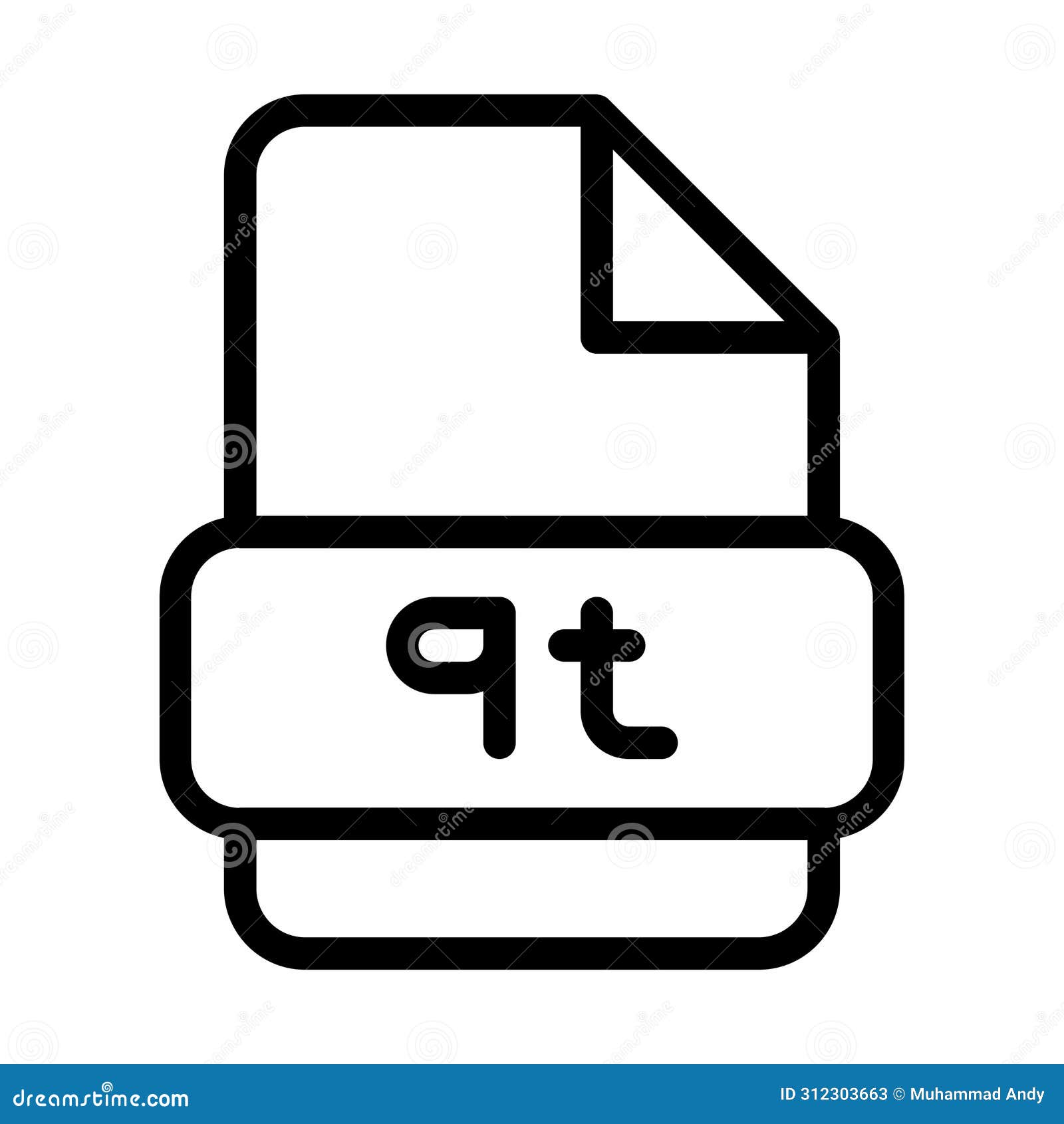 Qt File Icon. Type Files Sign Outline Symbol Design, Icons Format Type ...