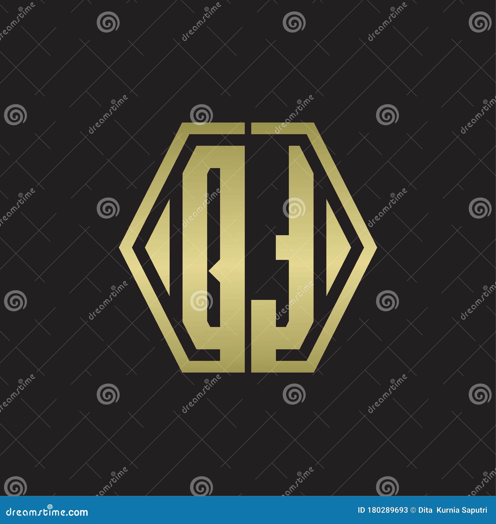 QT Logo Monogram with Hexagon Line Rounded Design Template with Gold ... QT Logo Monogram with Hexagon Line Rounded Design Template with Gold ...