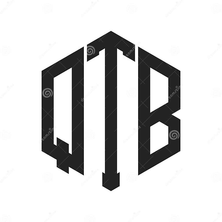 QTB Logo Design. Initial Letter QTB Monogram Logo Using Hexagon Shape ...