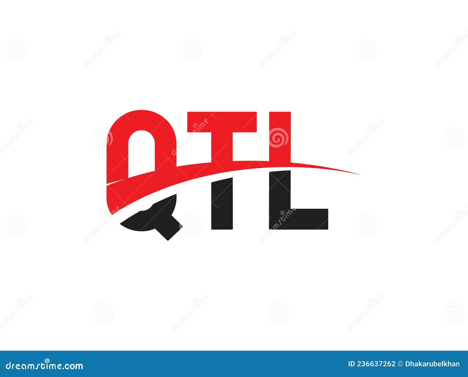 QTL Letter Initial Logo Design Vector Illustration Stock Vector ...