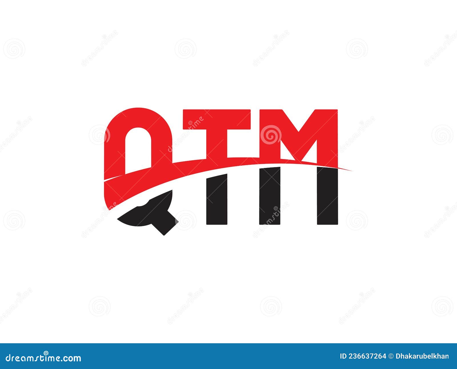 QTM Letter Initial Logo Design Vector Illustration Stock Vector ...
