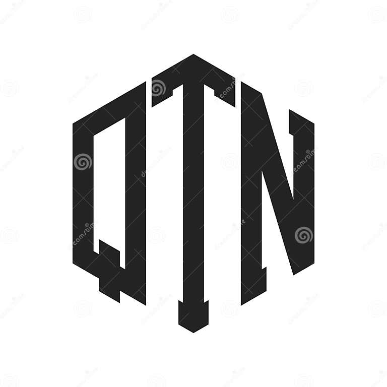 QTN Logo Design. Initial Letter QTN Monogram Logo Using Hexagon Shape ...