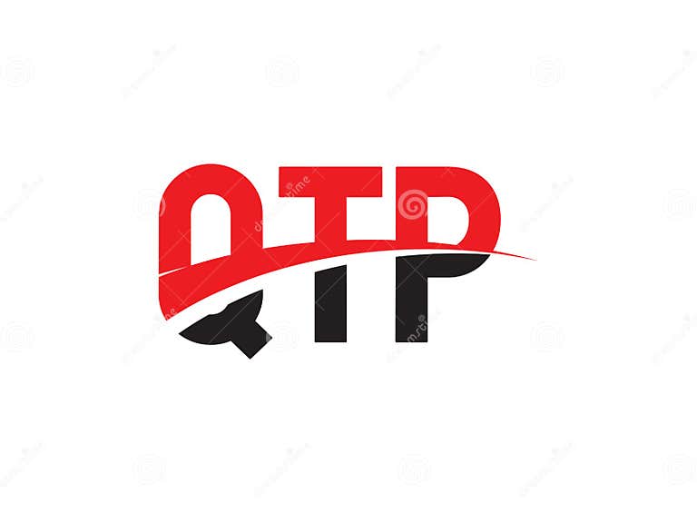QTP Letter Initial Logo Design Vector Illustration Stock Vector ...