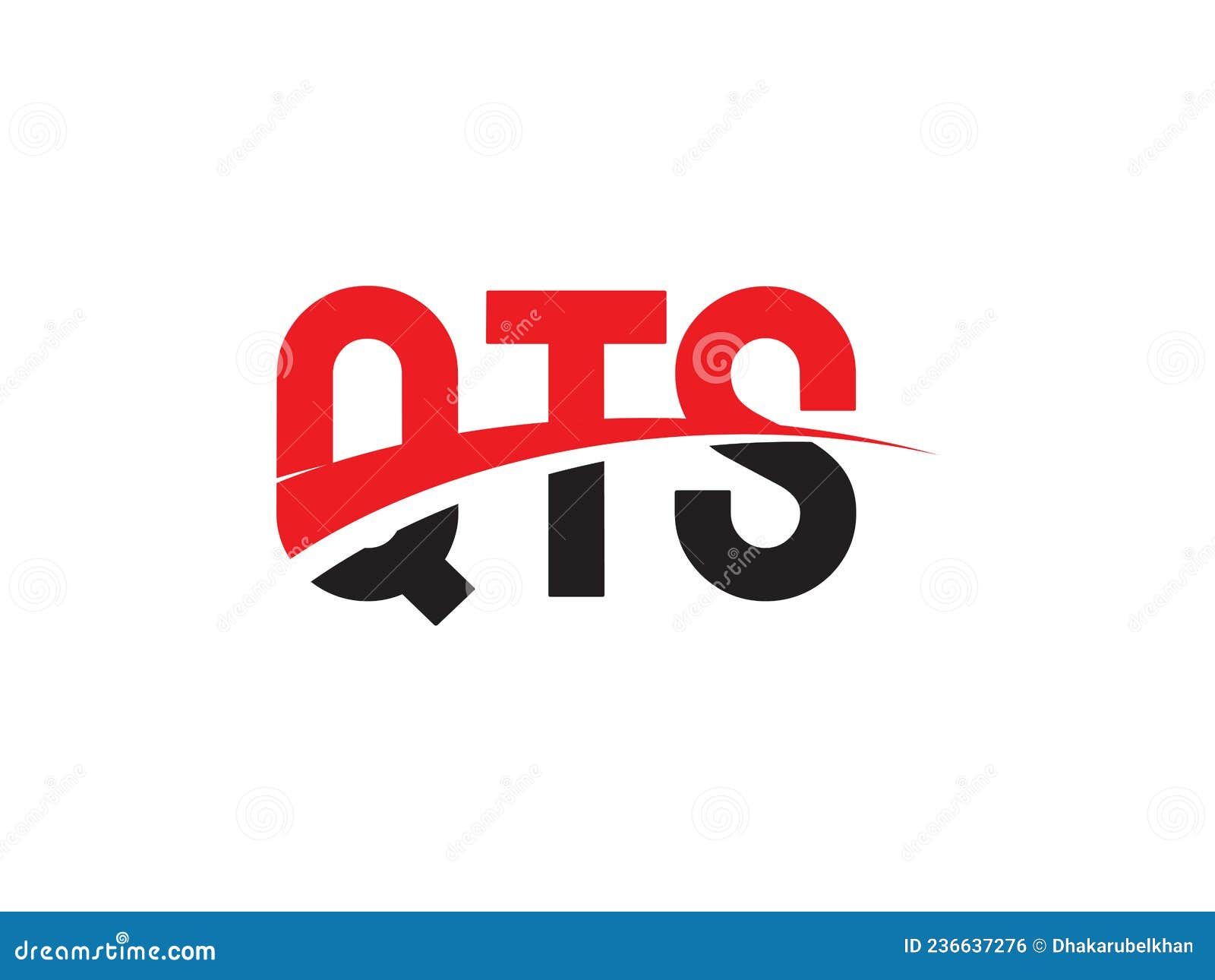 QTS Letter Initial Logo Design Vector Illustration Stock Vector ...