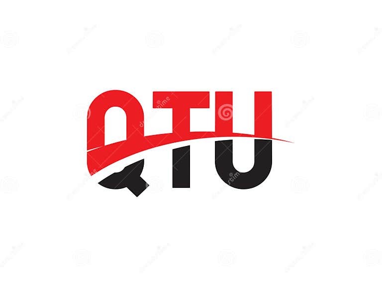 QTU Letter Initial Logo Design Vector Illustration Stock Vector ...