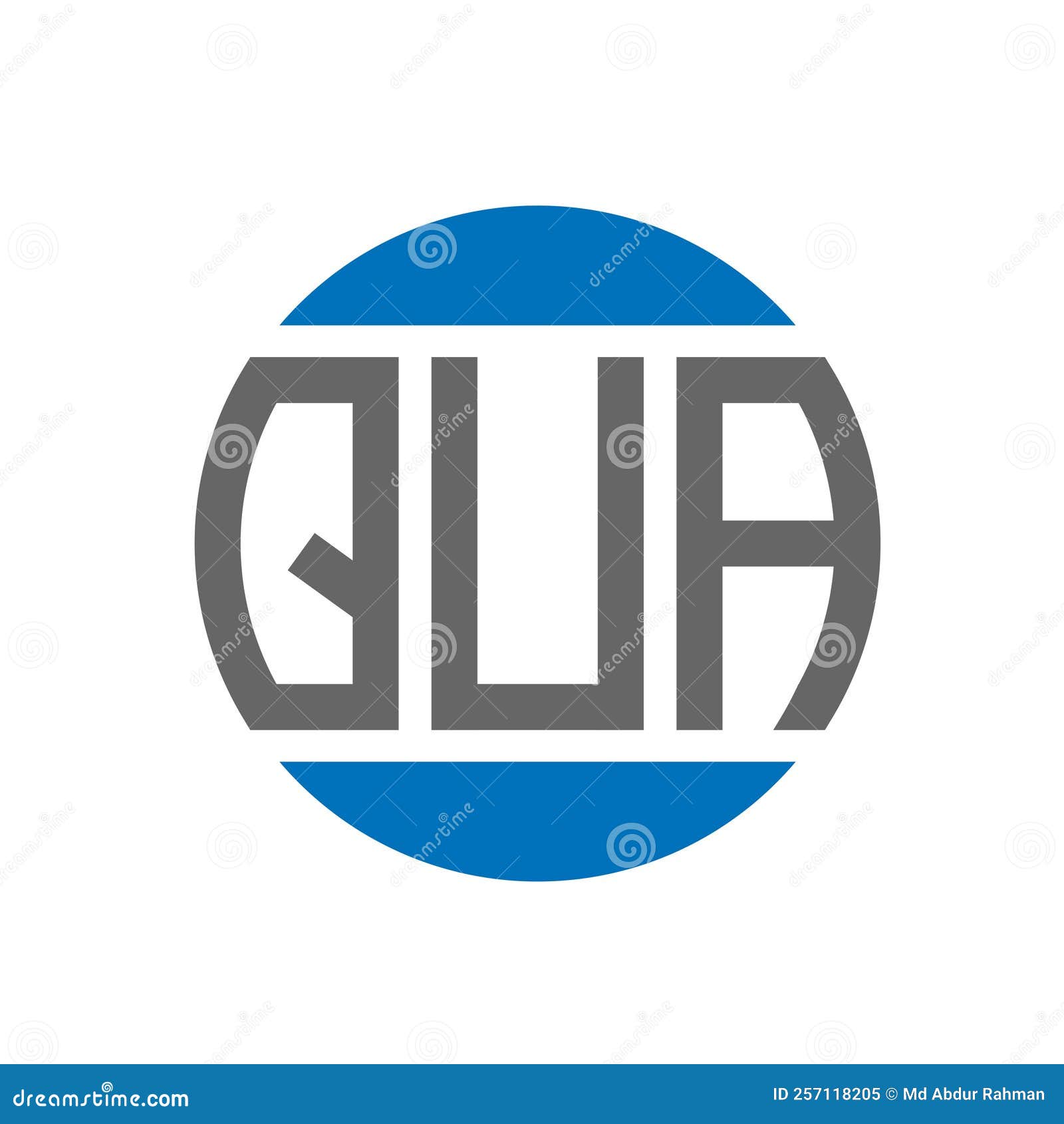 QUA Letter Logo Design on White Background. QUA Creative Initials ...