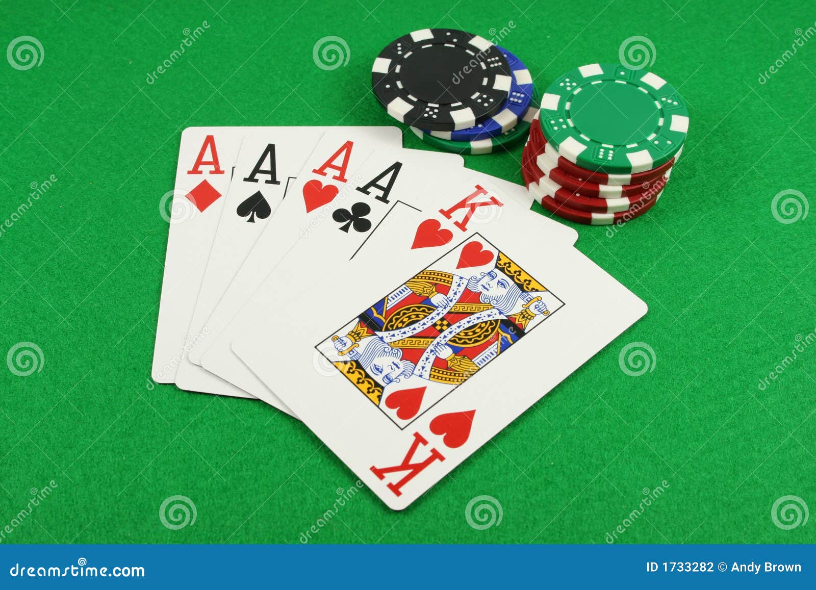 Quad Aces stock photo. Image of entertainment, series - 1733282