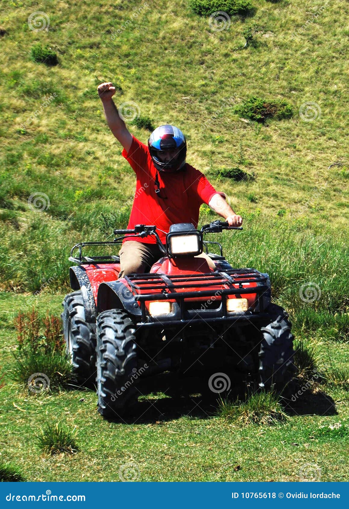 Quad - atv driver stock photo. Image of sports, vehicle - 10765618
